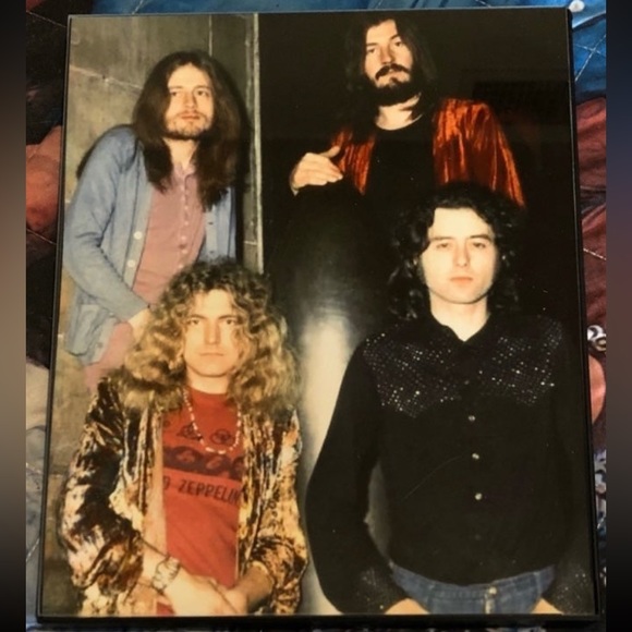 LED ZEPPEELIN | Accessories | Led Zeppelin Vintage Band Photo 8x Framed ...